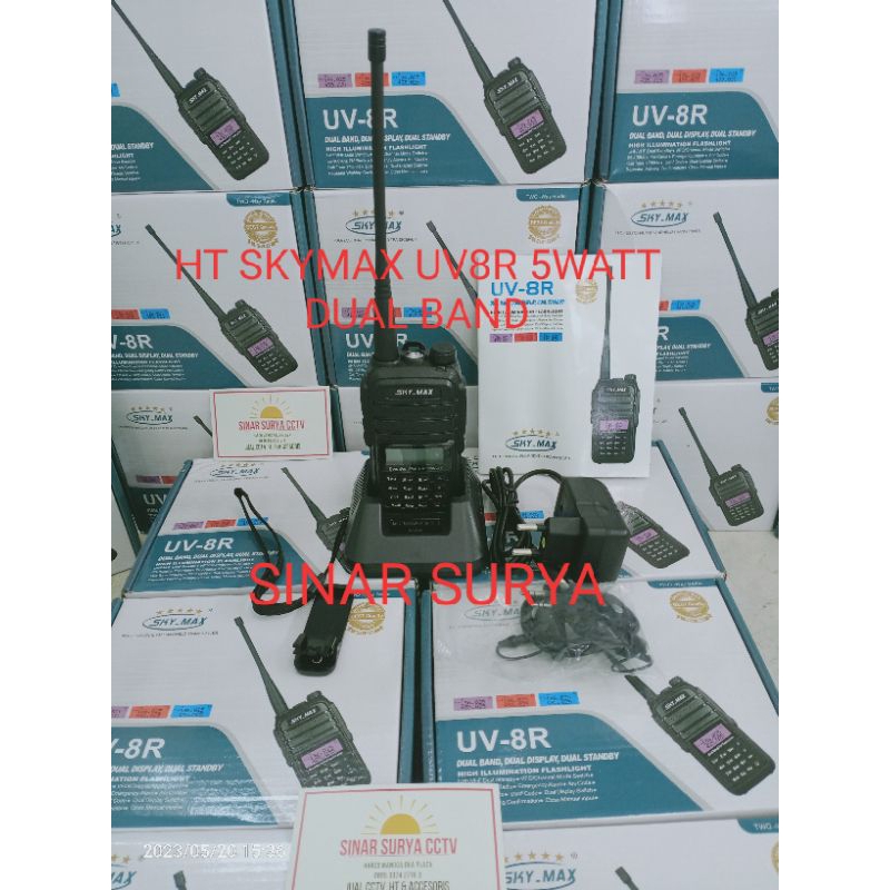 Jual PROMO HT SKYMAX UV8R DUAL BAND UHF DAN VHF 5WATT HARGA MURAH | Shopee Indonesia