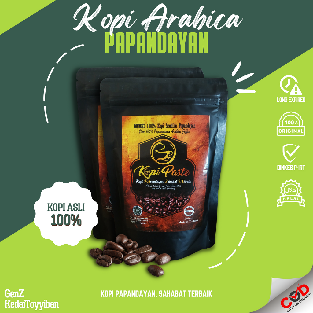 Jual Kopi Paste Arabika Papandayan Garut Arabica Coffee Bubuk Asli Roasted Medium To Dark ...