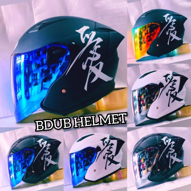 Jual Helm NHK R1 MAX motif kanji paket ganteng | Shopee Indonesia