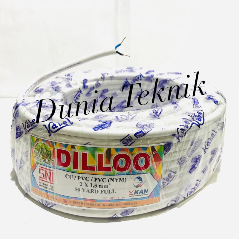 Jual Kabel Listrik Tembaga Asli Murni SNI 2 x 1.5 mm2 Kabel NYM Kabel ...