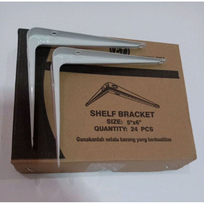 Jual Siku Rak L / Siku penyangga rak / Siku Ambalan Rak Dinding / Shelf ...