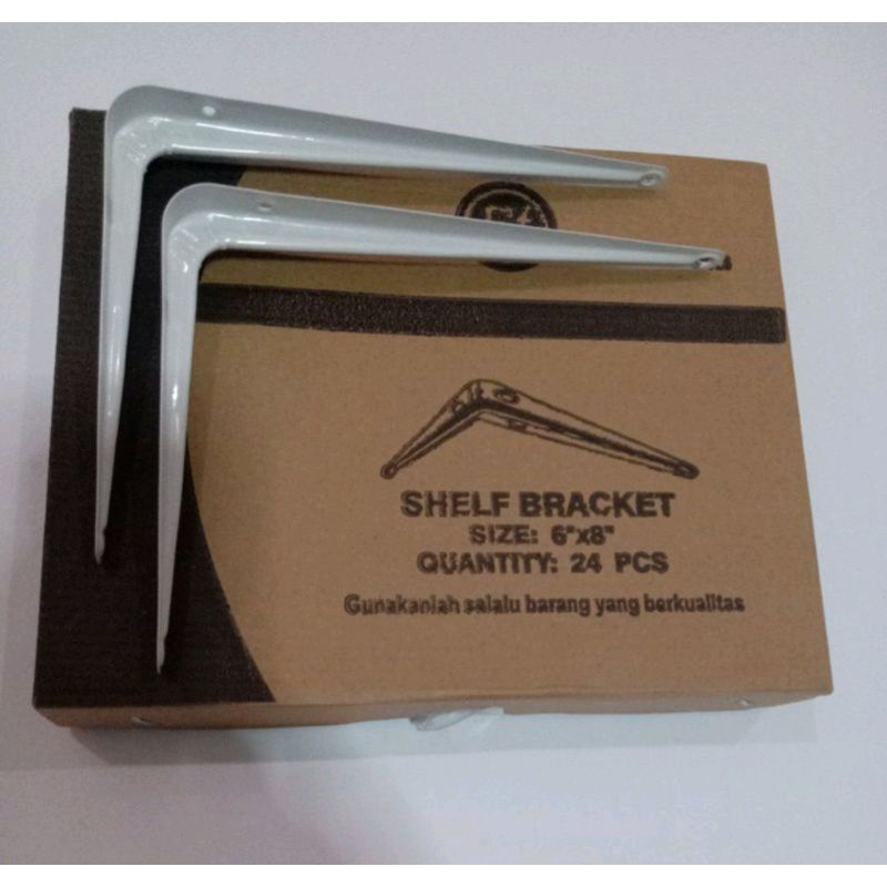 Jual Siku Rak L / Siku penyangga rak / Siku Ambalan Rak Dinding / Shelf ...