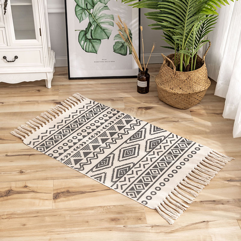 Jual Karpet Rumbai / Bohemian Tassel Rug Carpet Scandinavian gaya Bali ...