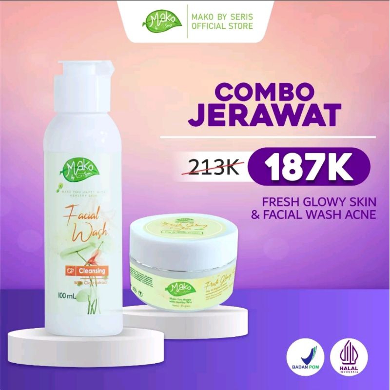Jual MAKO BY SERIES PAKET FACIAL WASH AND MOISTURIZER MAKO BY SERIES ...