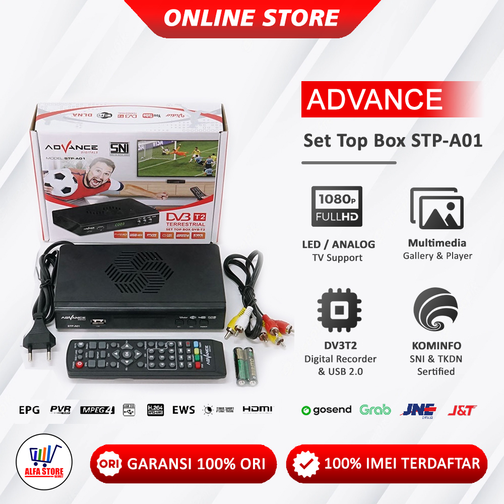 Jual Advance stb advance Set Top Box TV Digital Receiver Penerima ...