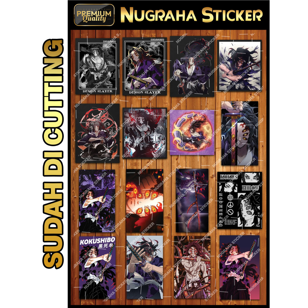 Jual 400 PCS Sticker Kokushibo Demon Slayer - Kokushibo Kimetsu No ...