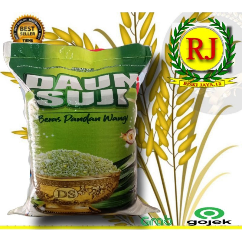 Jual RJ-BERAS CAP DAUN SUJI(LITERAN)@5,10&20LITER | Shopee Indonesia