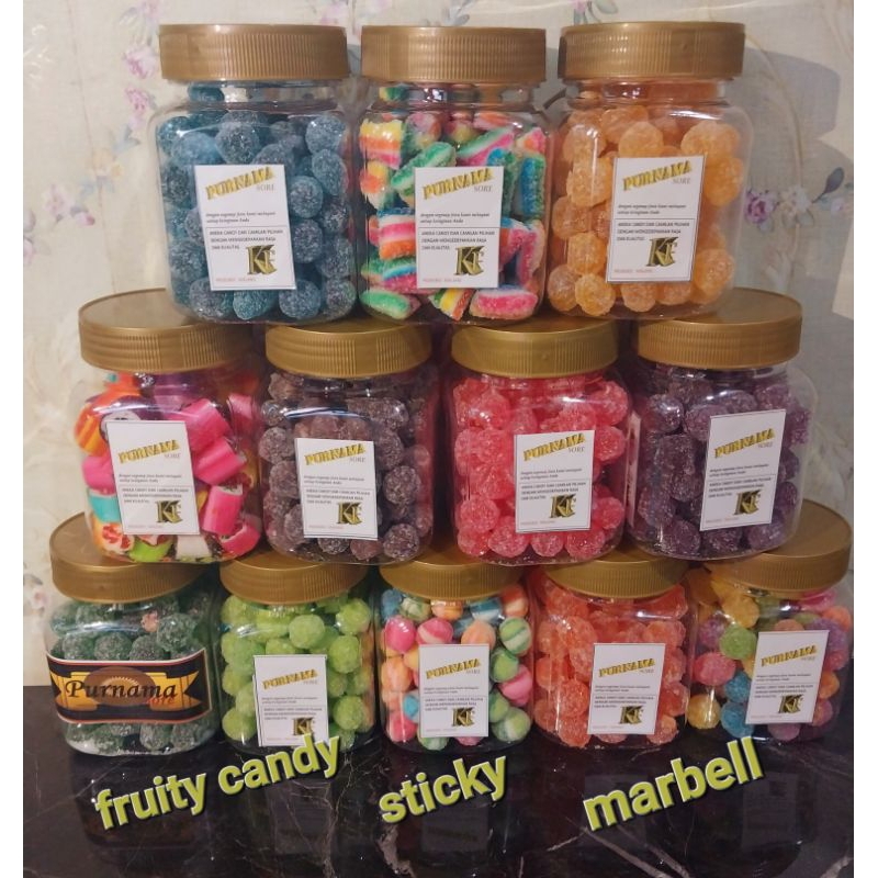 Jual sticky candy /marbel/fruity candy 100g | Shopee Indonesia