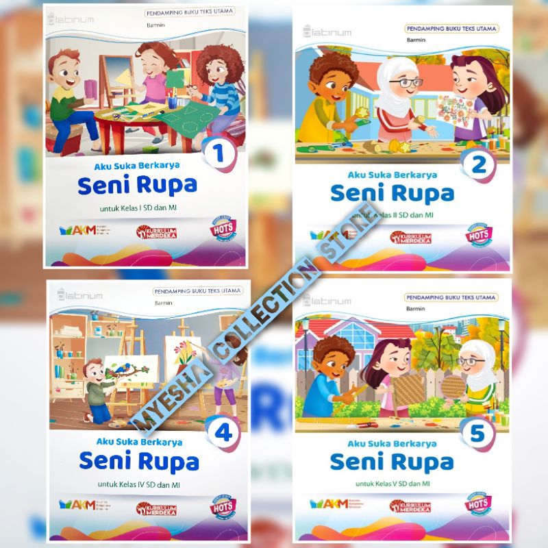 Jual Seni Rupa SD Kelas 1,2,3,4,5,6 KSP Kurikulum Merdeka (Tiga Serangkai) | Shopee Indonesia