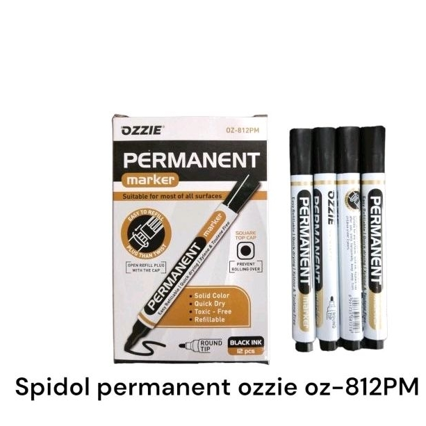 Jual Spidol Permanen / Spidol WhiteBoard / Spidol Besar Ozzie dan Vanco ...