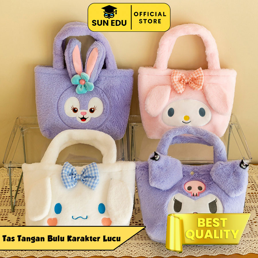 Jual Tas bulu lucu karakter Kartun/ tas anak perempuan/ tas slempang ...