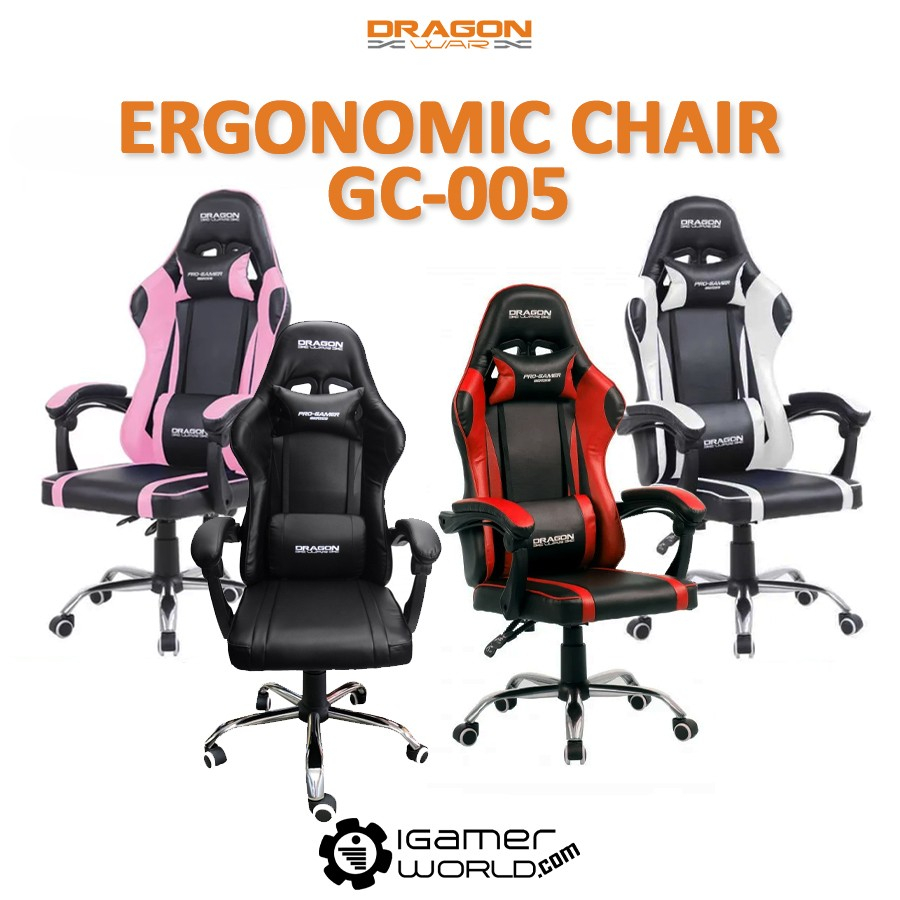 Jual Dragon War GC005 / GC-005 Ergonomic Gaming Chair | Shopee Indonesia