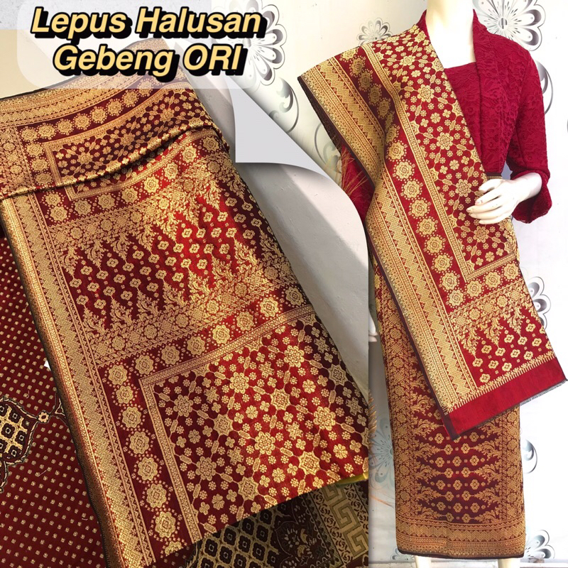 Jual Songket Lepus Halusan Gebeng ORI-Asli Tenun Tangan Palembang | Shopee Indonesia