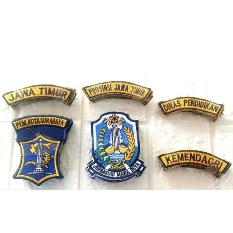 Jual badge provinsi jawa timur logo bordir pns bordir emblem provinsi ...