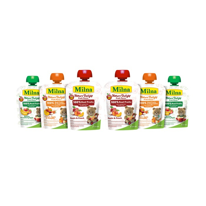Jual MILNA NATURE DELIGHT | BUBUR BAYI | BUBUR MPASI | PUREE BUAH ...