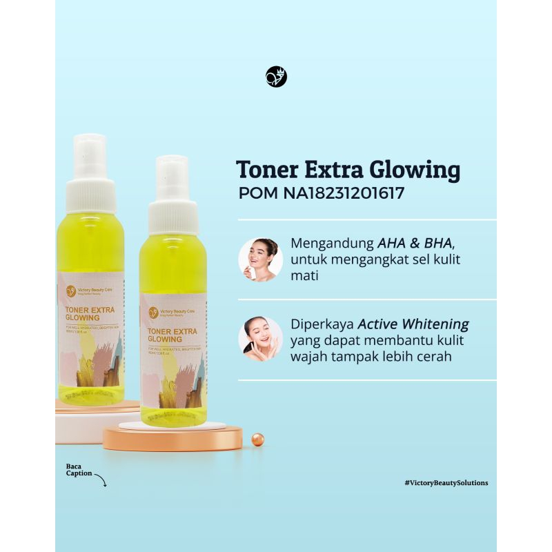 Jual TONER EXTRA GLOWING / TONER LEMON EXTRACT / VBC / VICTORY BEAUTY ...