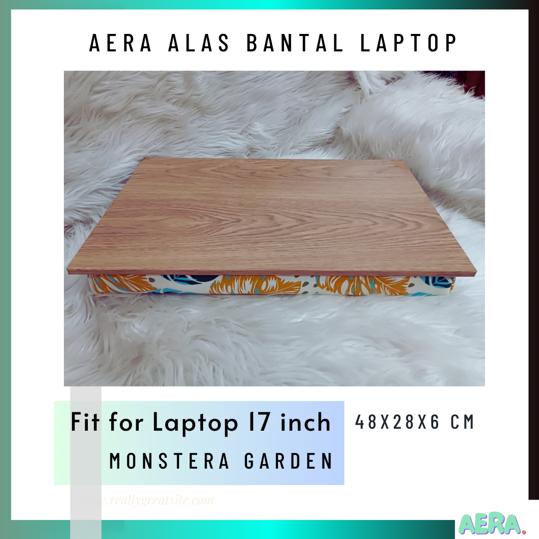 Jual AERA Laptop Pillow 48cmx28cm MONSTERA EDITION / Meja Laptop ...