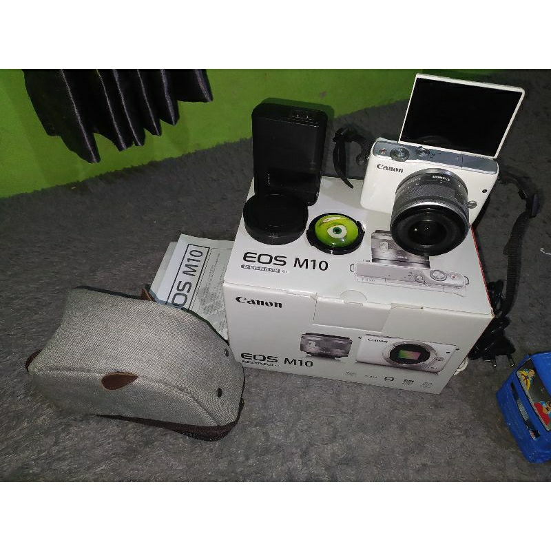 Jual Canon M10 komplit dus bonus memory | Shopee Indonesia