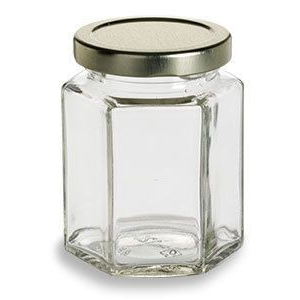 Jual / 25 PCS 200ml Botol Hexagonal 200ml + TUTUP SENG GOLD BARU ...