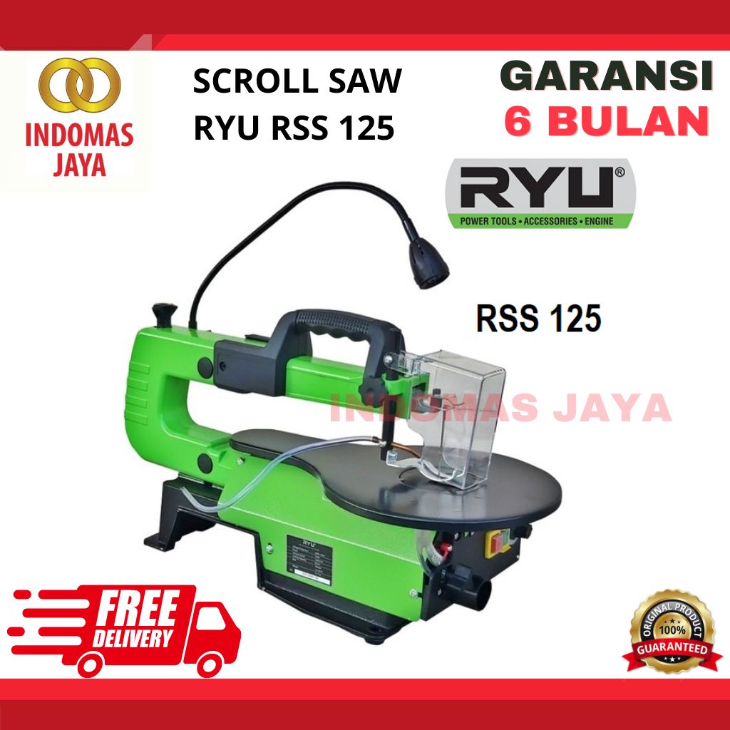 Jual RYU RSS125 Mesin Scroll Saw Mesin Gergaji Scroll Saw RYU | Shopee ...
