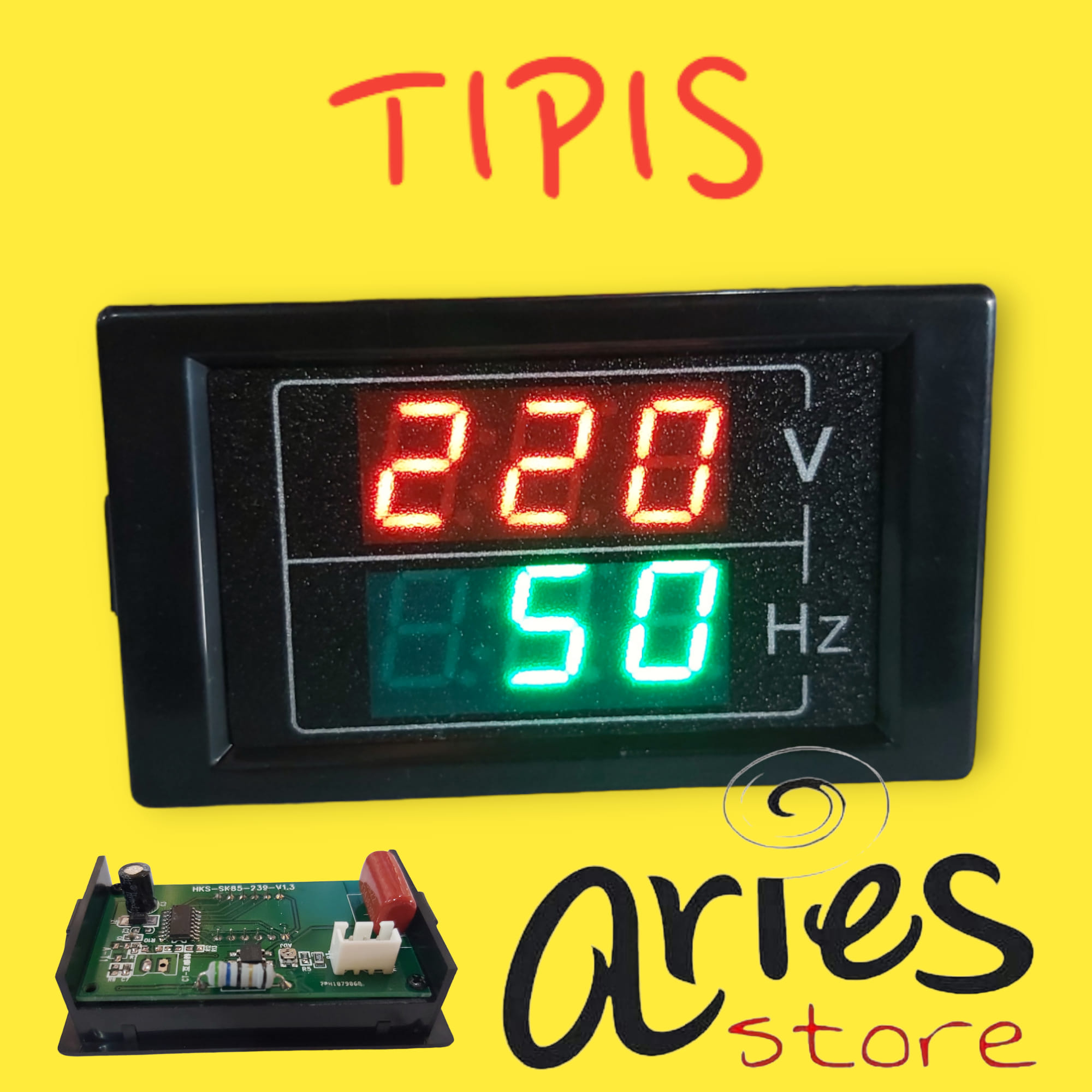 Jual VOLT METER AC 220V DAN HZ METER TIPIS | Shopee Indonesia