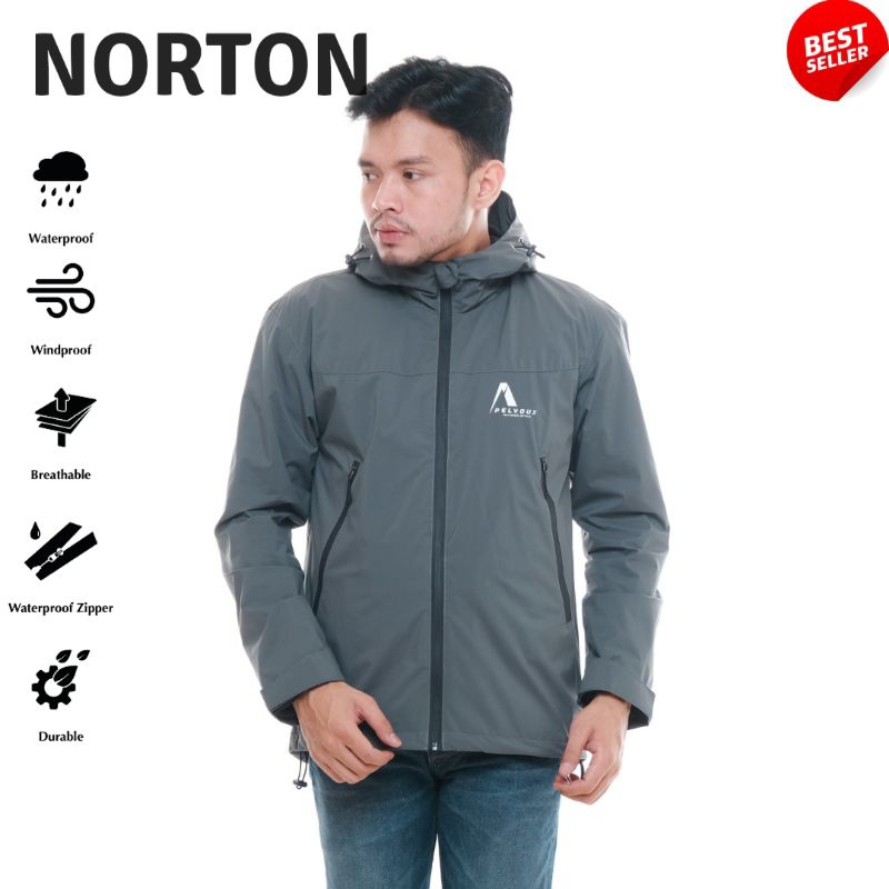 Jual Jaket Gunung Waterproof Pelvoux Norton | Shopee Indonesia