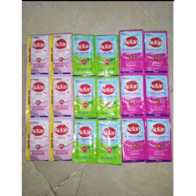 Jual Autan lotion anti nyamuk & serangga kemasan sachet 6ml1 renceng ...