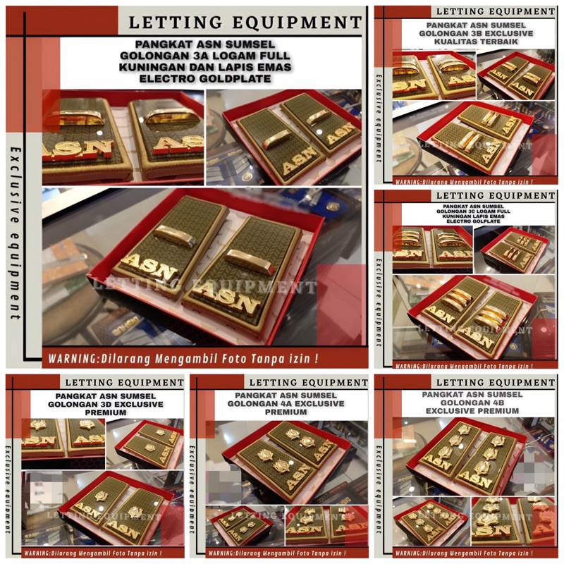 Jual Pangkat PNS ASN SUMSEL Golongan 3A 3B 3C 3D 4A 4B 4C Mika Kilap ...