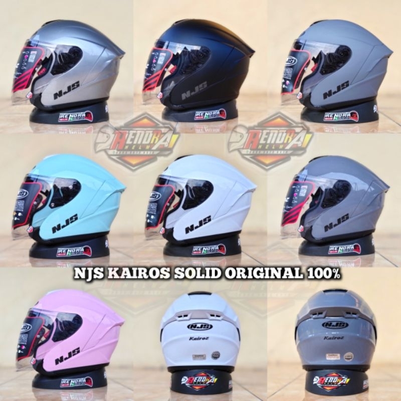 Jual Helm NJS KAIROS POLOS ORIGINAL 100% ( Ogkir Termurah 2kg ...