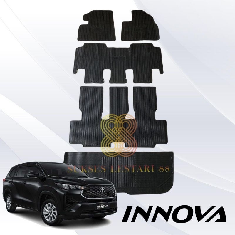 Jual Karpet Mobil Toyota Innova Zenix Full Set Logo | Shopee Indonesia