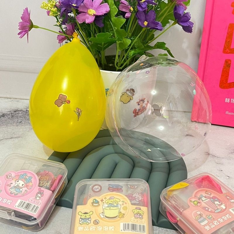 Jual Stiker Balon Set CY-8303 Stiker Balon Momo Gift Kartun Cwe Korea ...