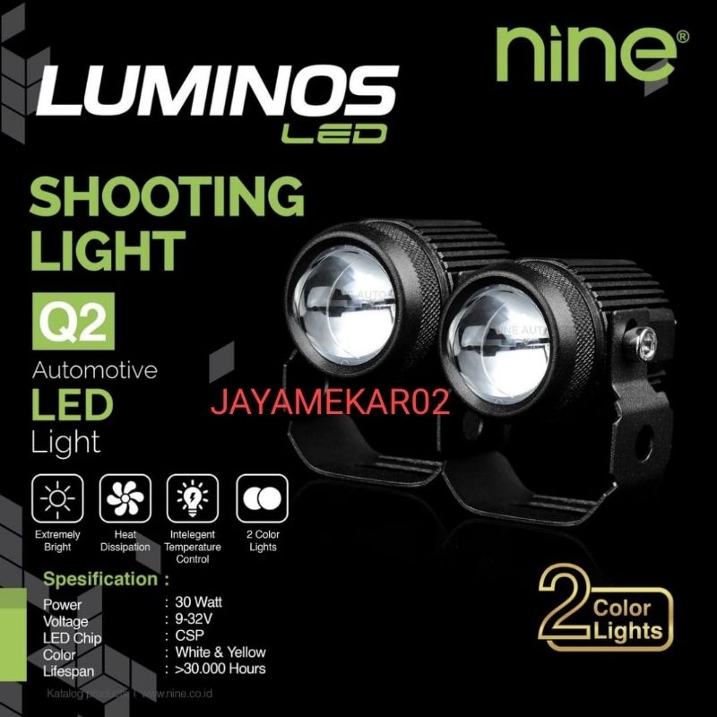 Jual LAMPU SOROT LUMINOS LED Q2 Q2S QQ MINI SHOOTING LIGHT LASER 2 ...