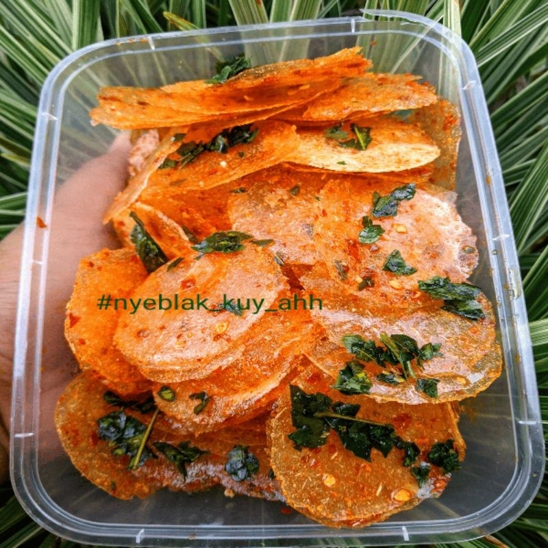 Jual KRIPCA KERIPIK KACA PEDAS AMBYAR isi 500g | Shopee Indonesia