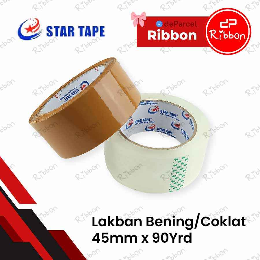 Jual Lakban Besar STAR TAPE 2" 90 yard Isolasi Selotip Murah Tebal ...