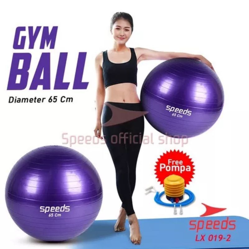 Jual Gym ball Speeds Original 65cm (Bonus Pompa) FREE POMPA | Shopee ...