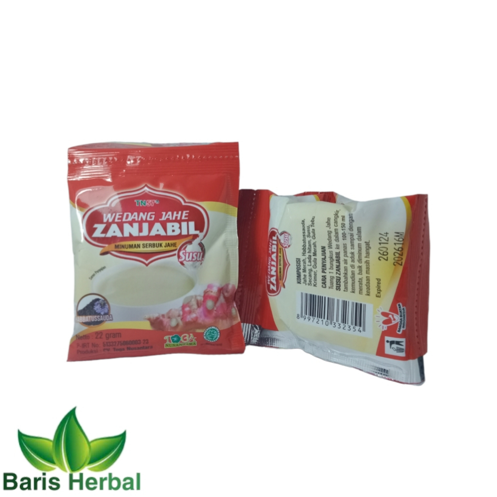 Jual Wedang Jahe Zanjabil Susu Per Renceng | Minuman Serbuk Jahe Merah ...