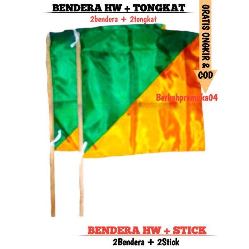 Jual Bendera Semapur HW + Tongkat / Bendera Semaphore HW + Tongkat ...