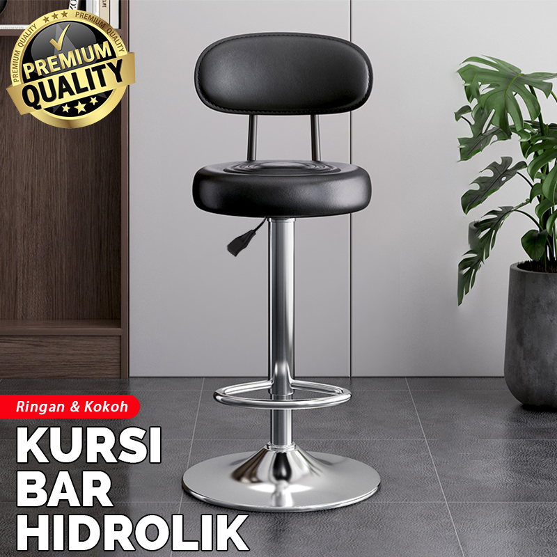 Jual Kursi Bar Putar Kursi Cafe Hidrolik Modern Kursi Toko Minimalis ...