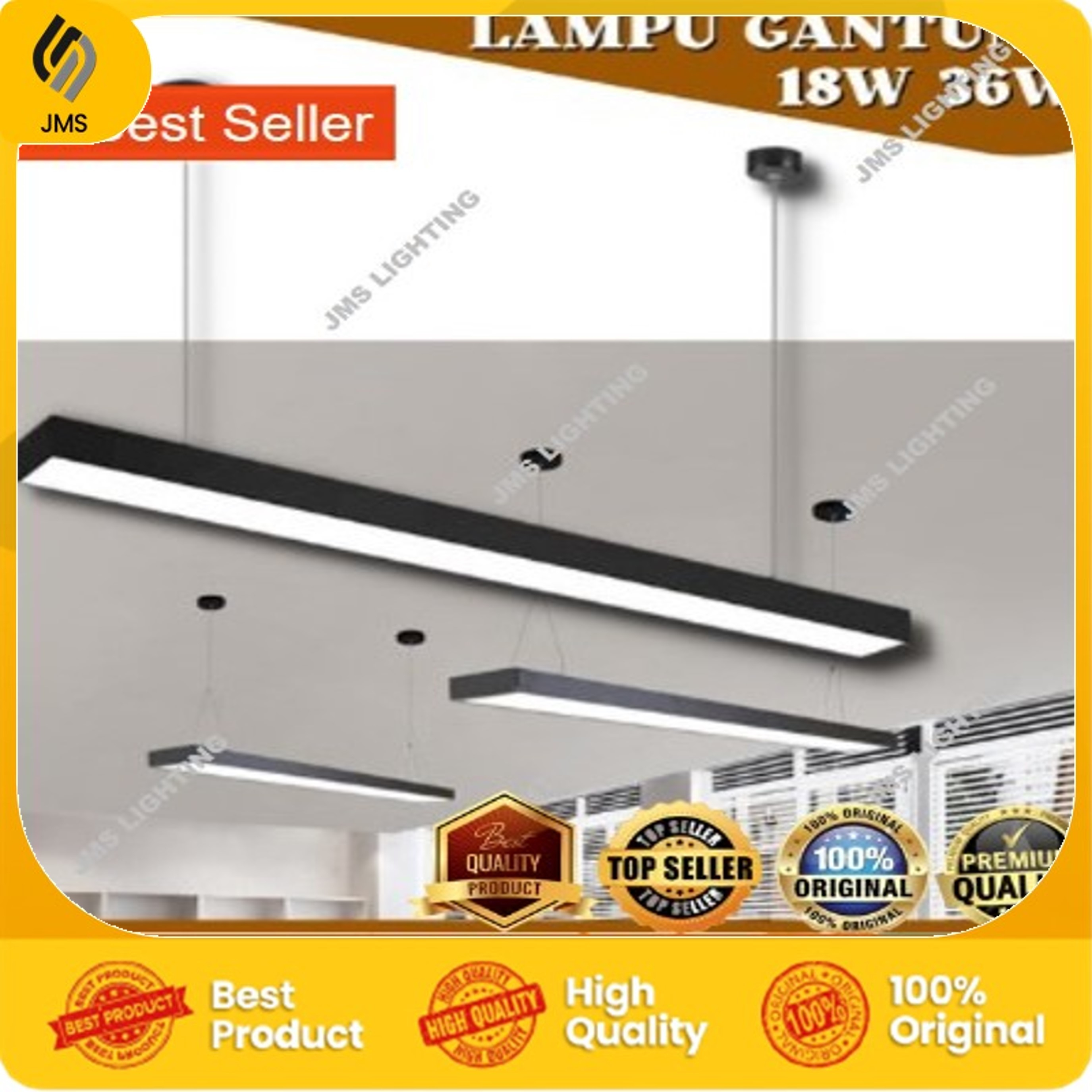 Jual LAMPU GANTUNG LED / LAMPU OFFICE / LAMPU BALOK / LAMPU KANTOR ...
