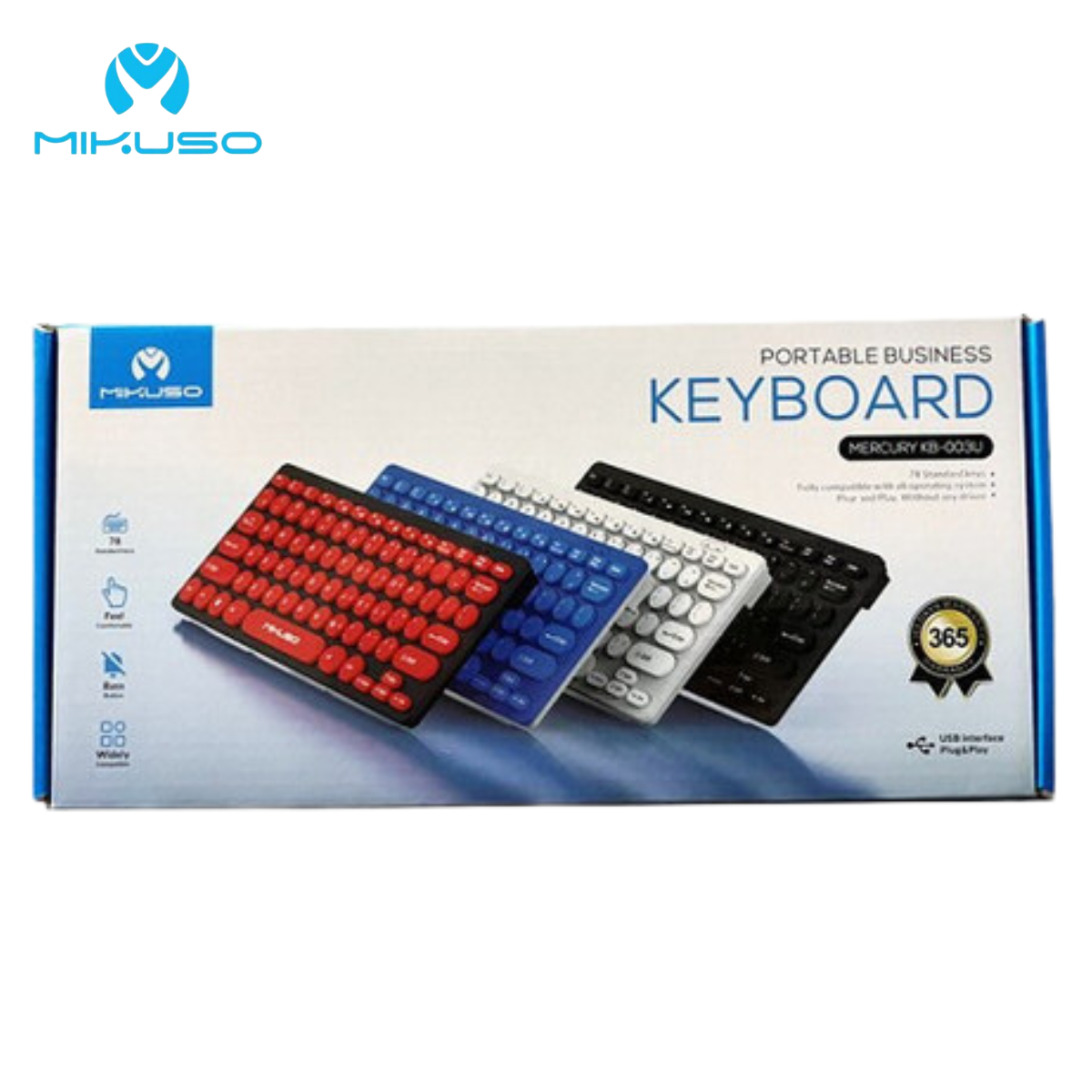 Jual Keyboard USB Mikuso KB-003U Wired Keyboard External Portable Plug&Play Keyboard PC Laptop ...
