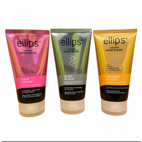 Jual ELLIPS VITAMIN HAIR MASK PRO-KERATIN COMPLEX 120GR (TUBE) | Shopee ...