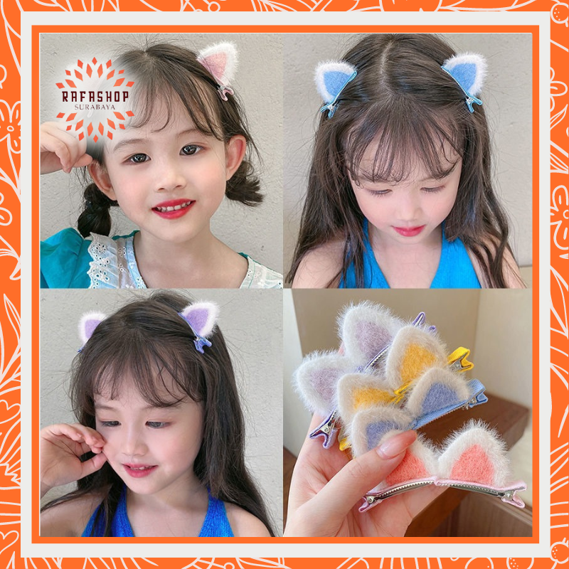 Jual ACC038 1Set Jepit Rambut Anak Lucu Motif Telinga Kucing Jepit ...