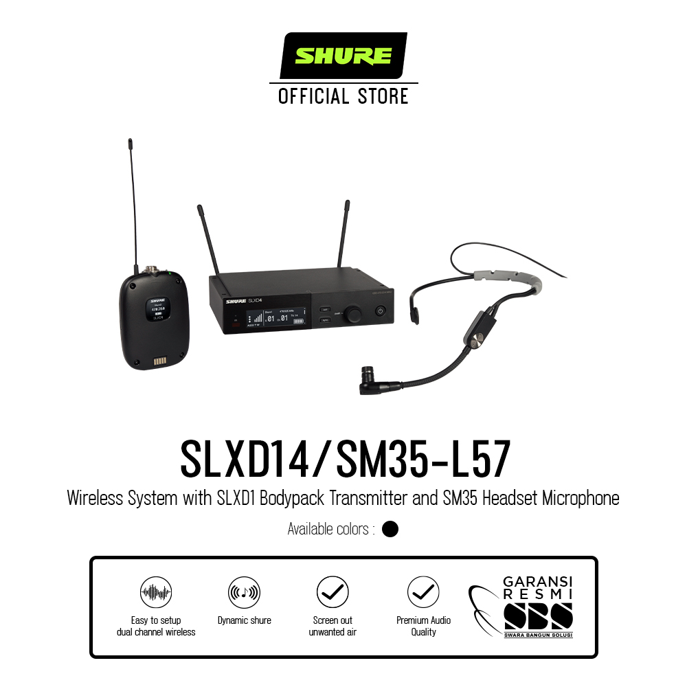 Jual Shure SLXD14A/SM35-L57 | Shopee Indonesia