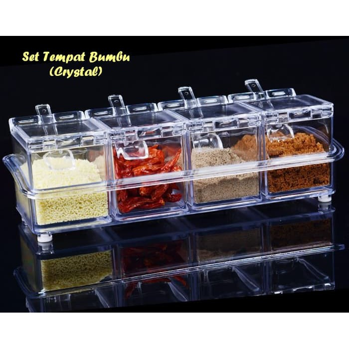 Jual [ CRYSTAL SEASONING BOX ] TEMPAT BUMBU CRYSTAL / Crystal Seasoning ...