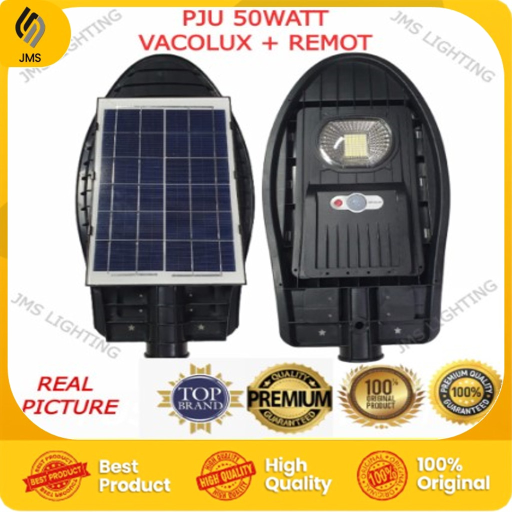 Jual LAMPU JALAN SOLAR LED 50WATT PJU SURYA ALL IN ONE 50W 50 WATT ...
