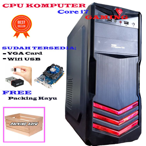 Jual cpu komputer gaming core i7 ram 8 gb vga car 2 gb hdd 1Tb | Shopee ...