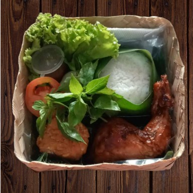 Jual Paket Nasi Besek Ayam Bakar Back to Nature | Shopee Indonesia