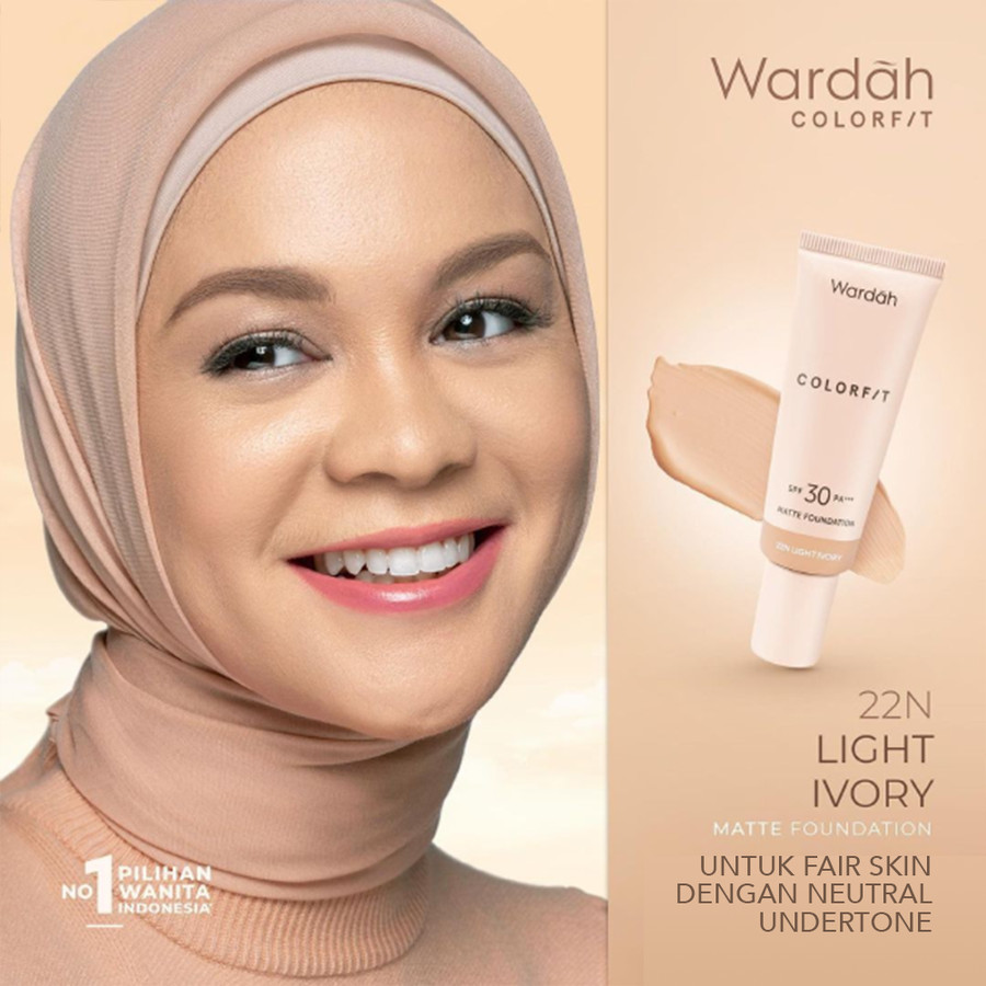 Jual Wardah Colorfit Matte Foundation SPF 30 PA++ 25ml | Shopee Indonesia