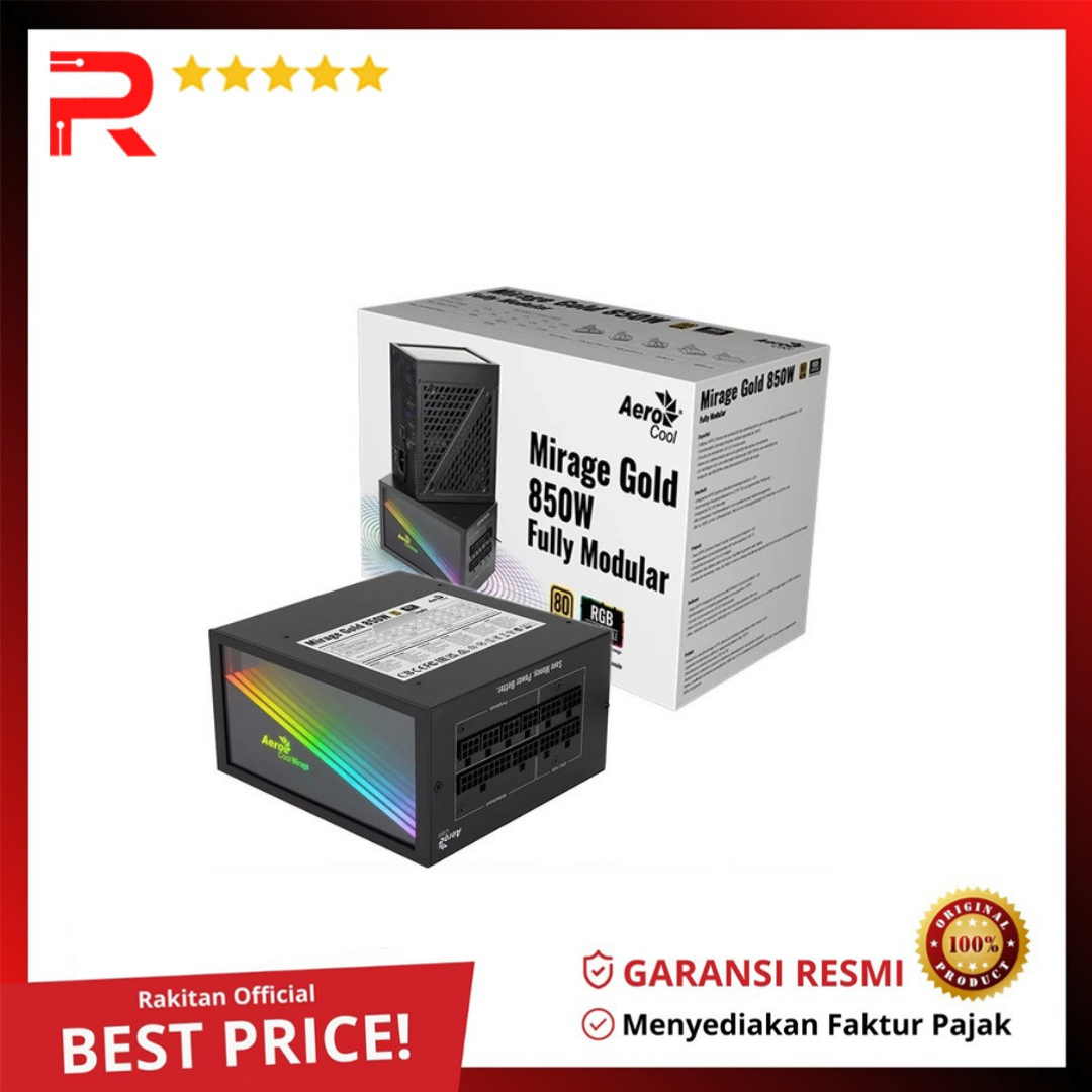 Jual Power Supply Aerocool Mirage Gold 850W 80 Plus Gold Fully Modular ...