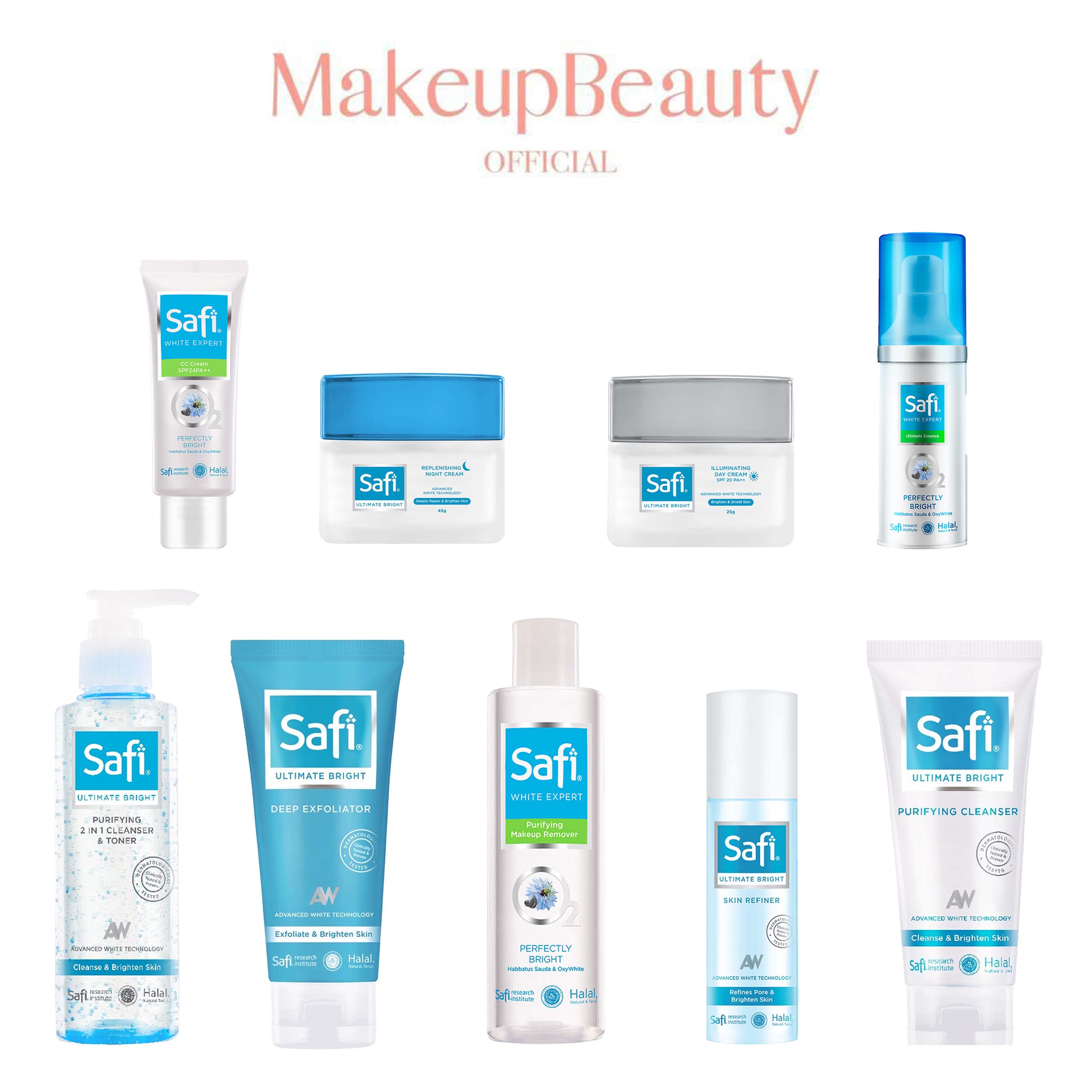 Jual SAFI Ultimate Bright Series - Serum | Lotion | Skin Refiner | Day Cream | Shopee Indonesia
